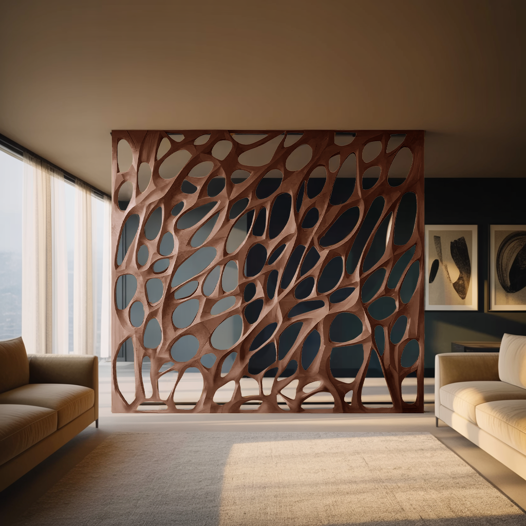 Modern Organic Room Divider For Open Space Decor – ET Woodcrafts