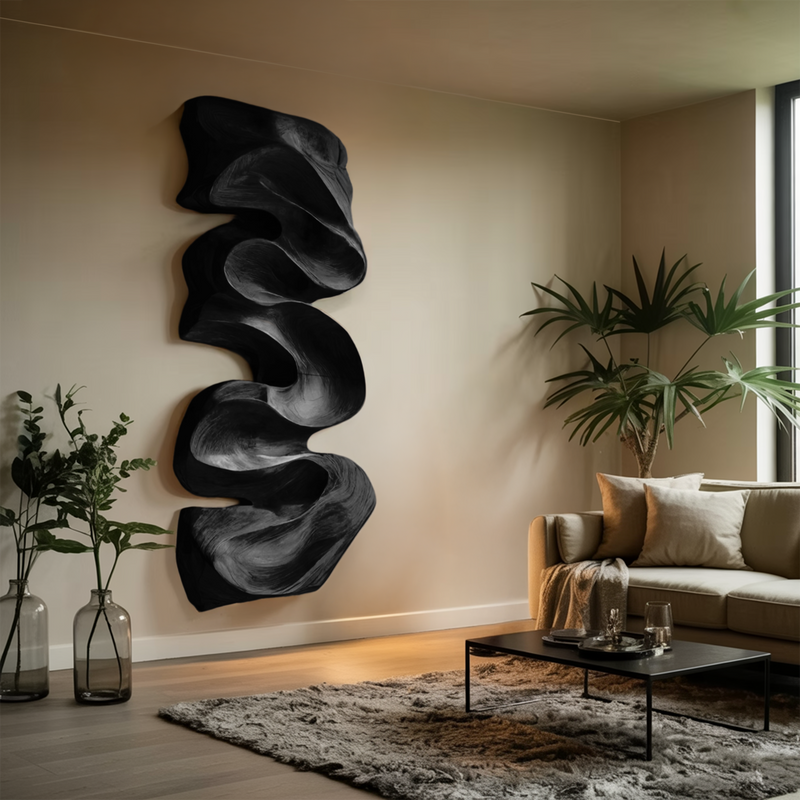 Modern Organic Wall Art Panel Decor For Living Room – ET Woodcrafts