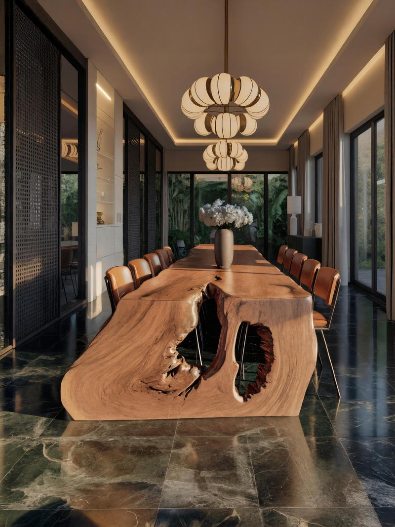Handmade Sculptural Dining Table For Dining Room – ET Woodcrafts