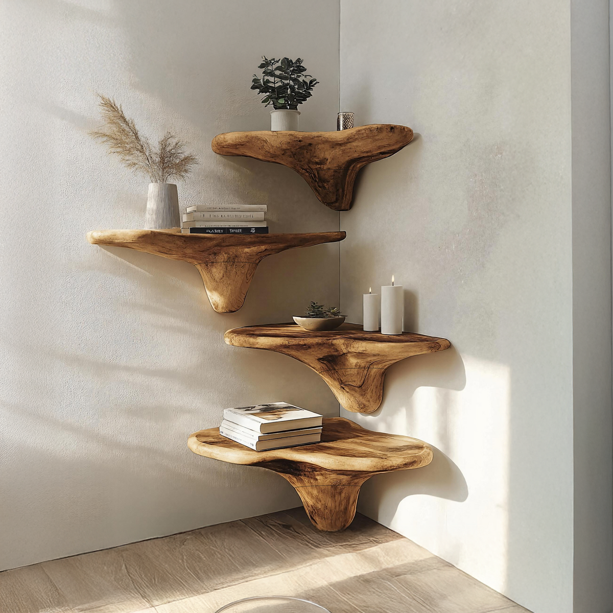 Modern Solid Wood Mushroom Shelf For Bedroom Furniture Decor – ET ...