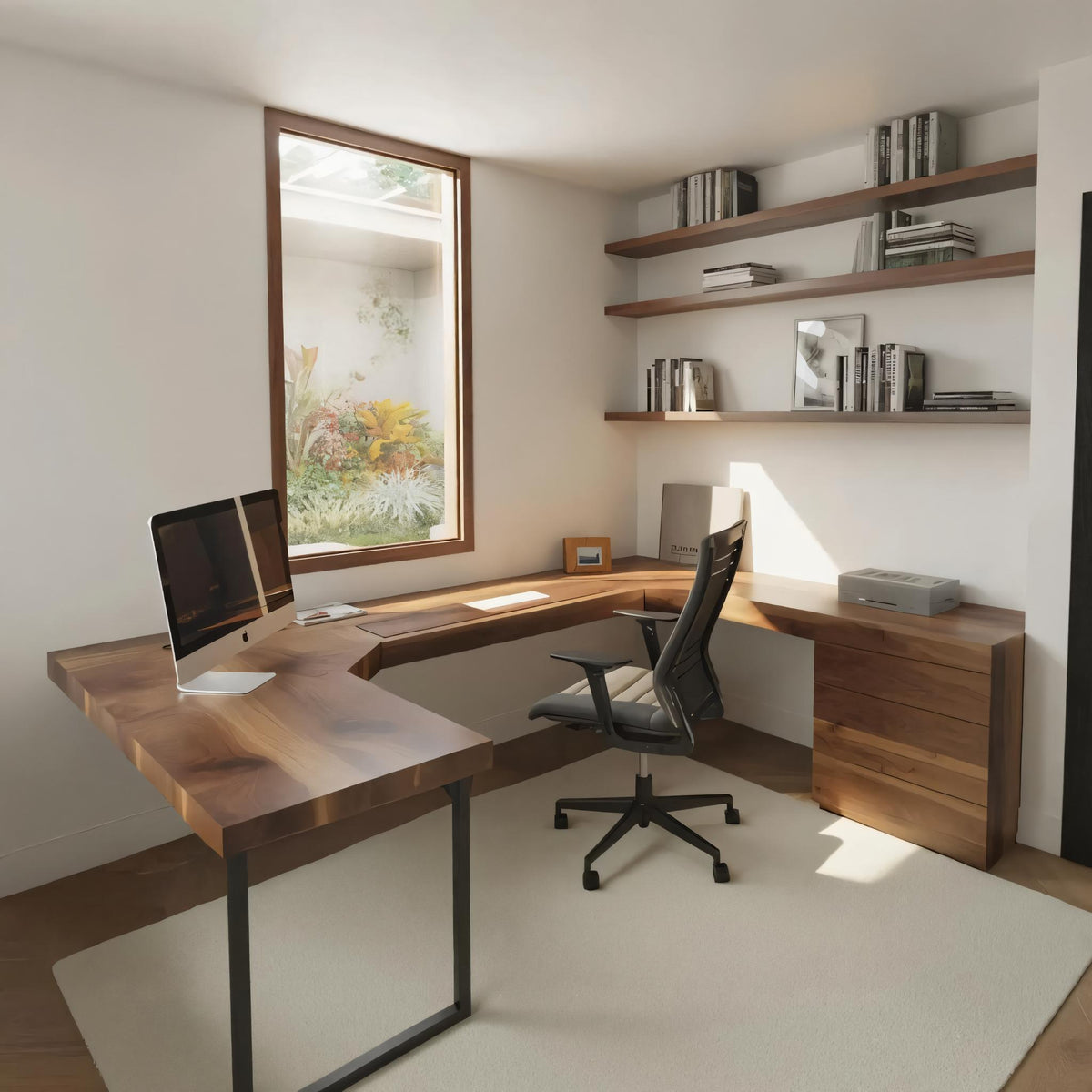 Modern U Shaped Desk For Home Office Use – ET Woodcrafts