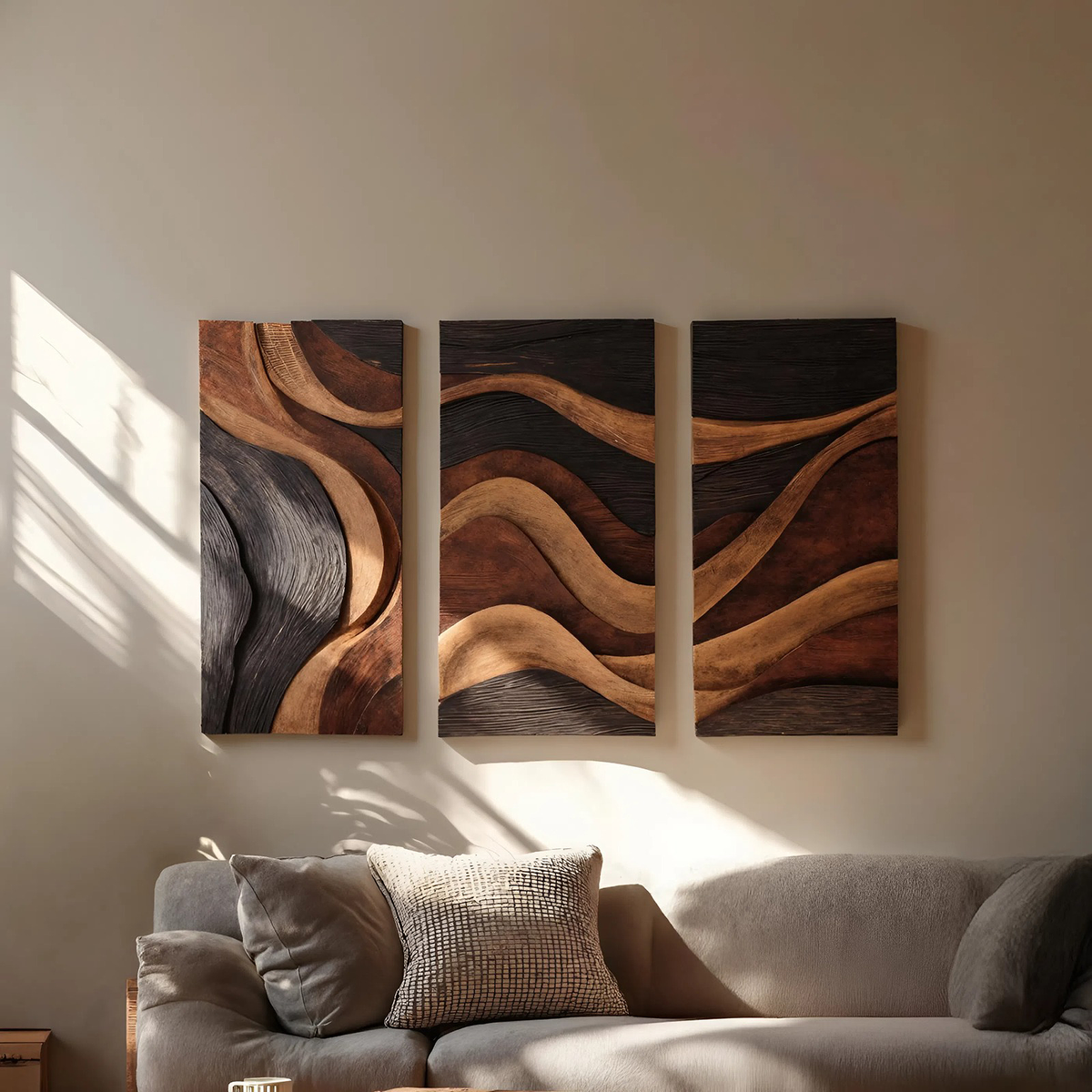 Mid Century Wall Art Sculpture For Entryway And Home – ET Woodcrafts