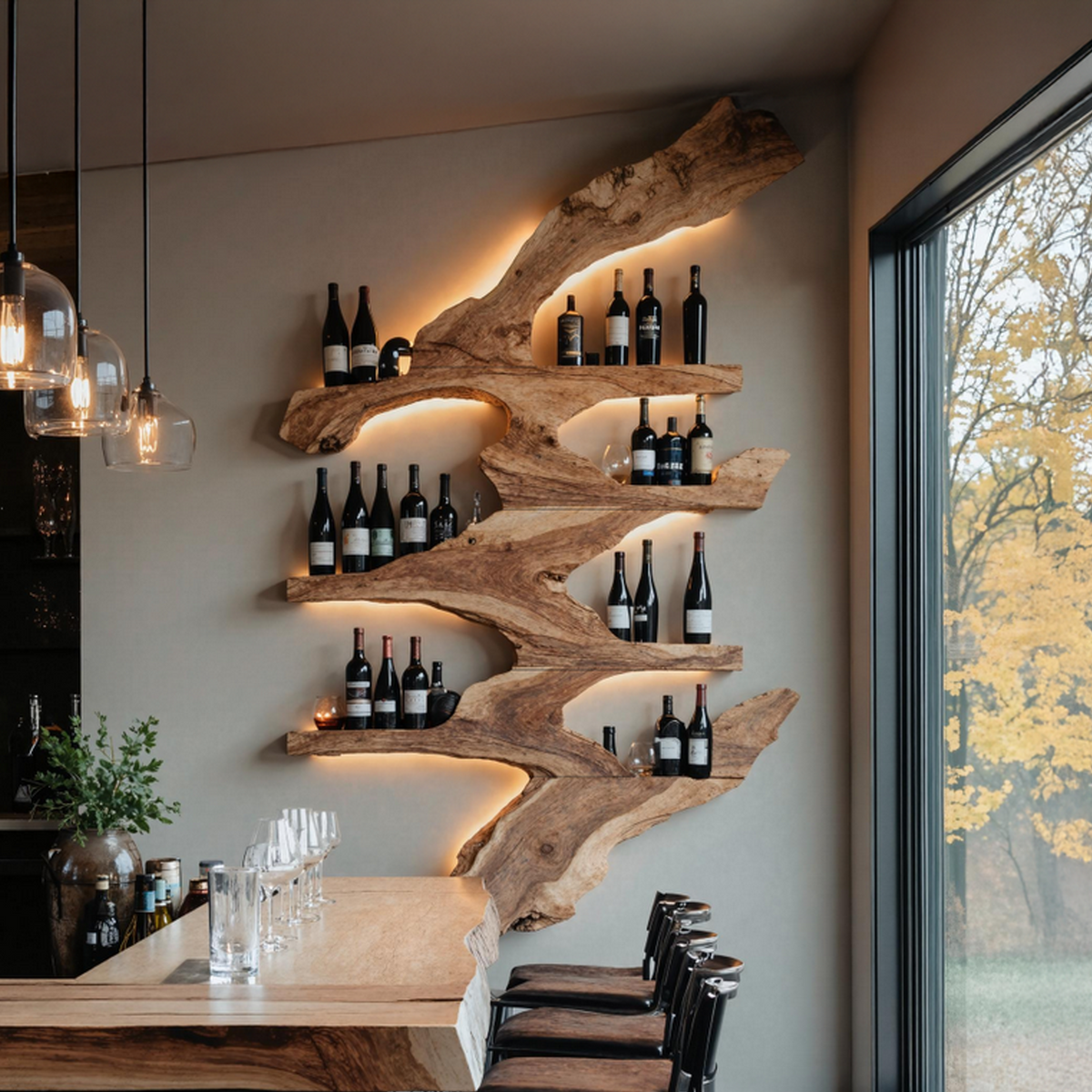 Handcrafted Wine Stand For Kitchen Wine Bottle Rack – ET Woodcrafts
