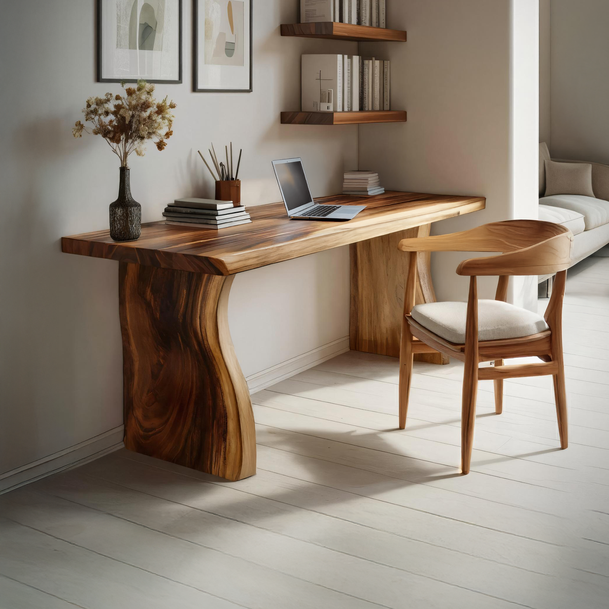 Handcrafted Solid Wood Desk For Reading And Work Area – ET Woodcrafts